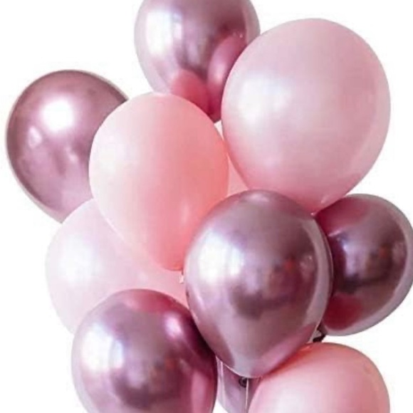 Erweicet | Party Supplies | 5 Pack Mixed Balloons Set 25 Light Pink 25 ...